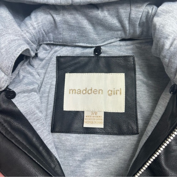 Madden Girl | Jackets & Coats | New Madden Girl 78 Faux Leather Hooded ...